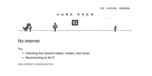 How Play Google Dinosaur Game without Internet